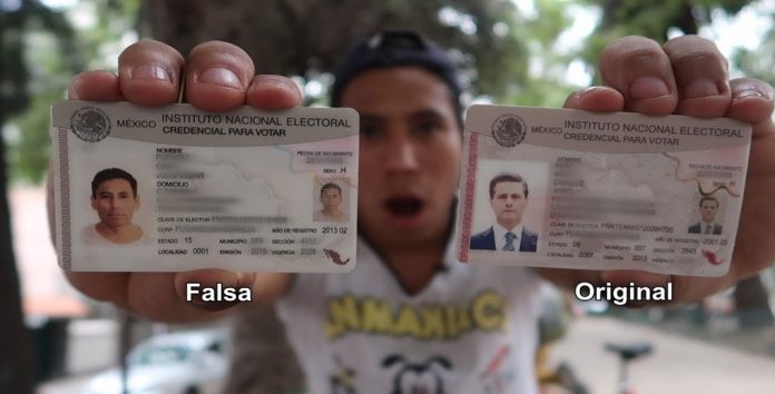 Youtuber compró una INE falsa ¡Con datos y foto de Peña Nieto ...